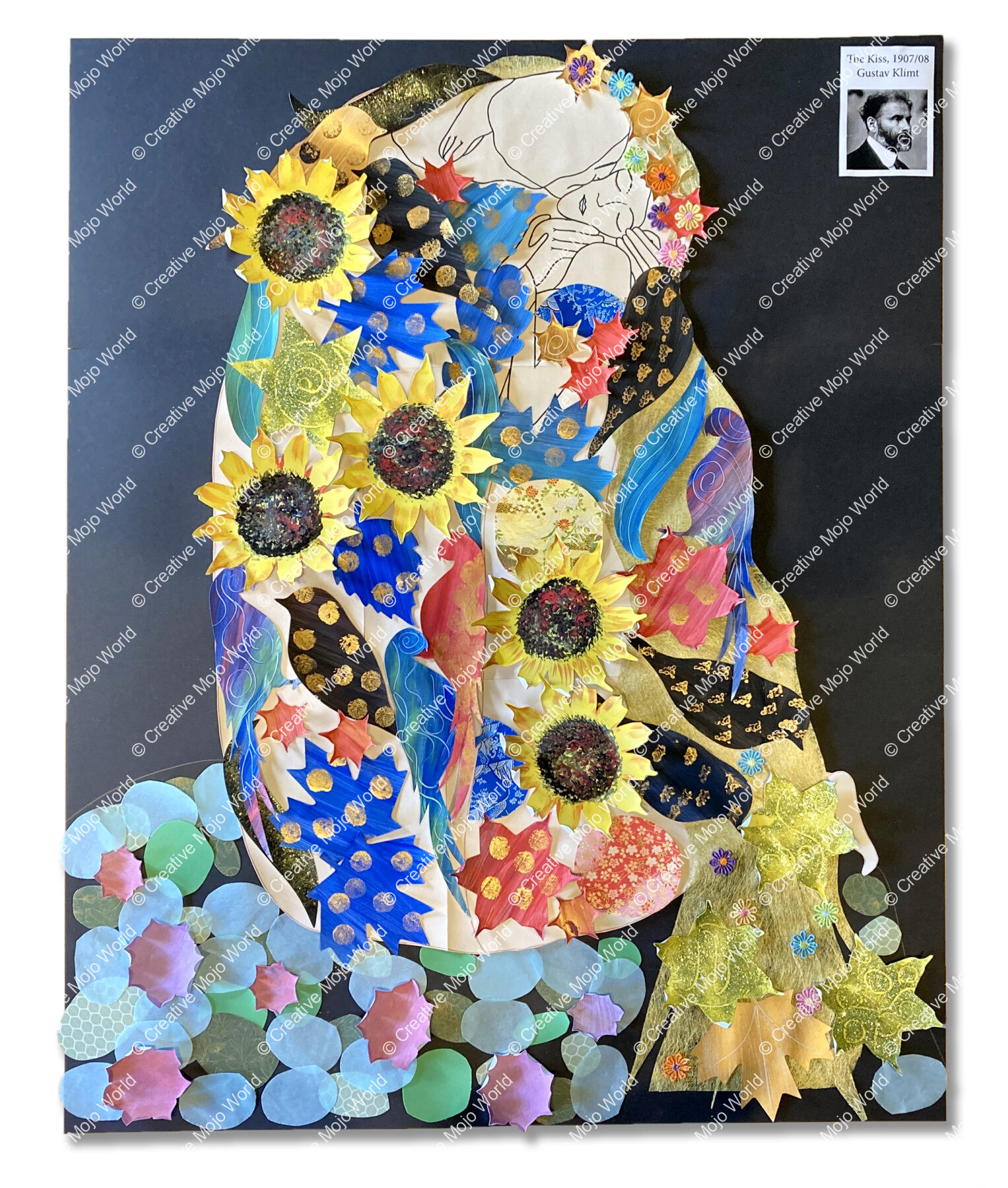 Gustav Klimt – The Kiss – Creative Mojo World – Art Projects For Care